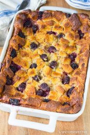 Blackberry Vanilla Bread Pudding Recipe
