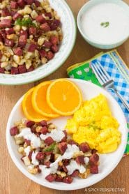 Corned Beef Hash Recipe with Horseradish Sauce - A Spicy Perspective