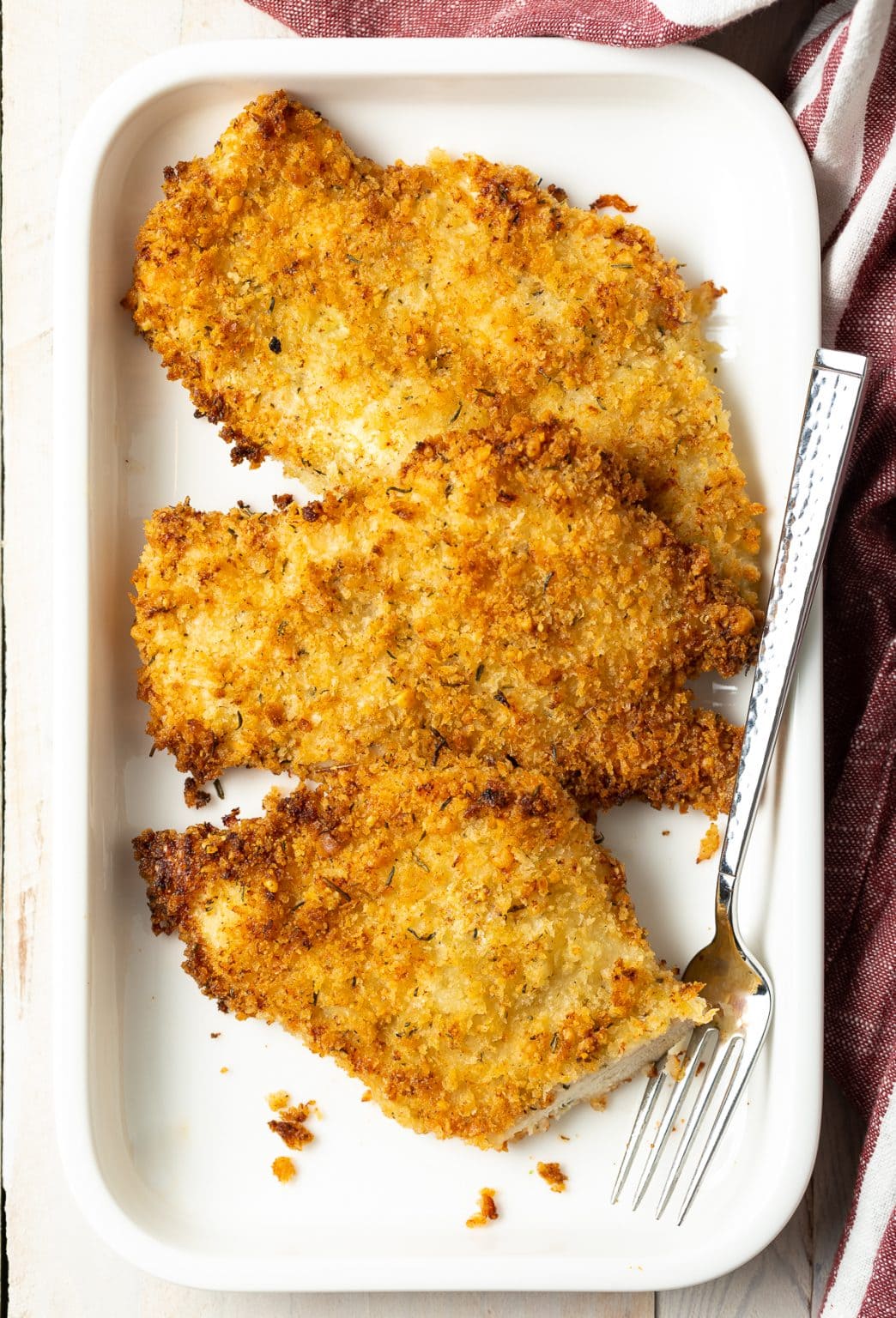 Baked Chicken Cutlets (Oven Fried!) + VIDEO - A Spicy Perspective