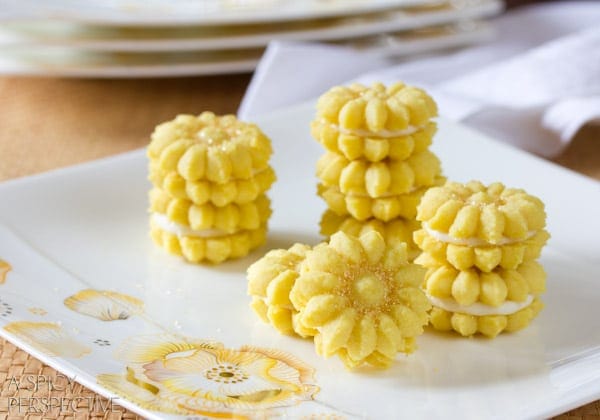 Lemon Spritz Cookies (from Cookie Press Gun) - A Spicy Perspective