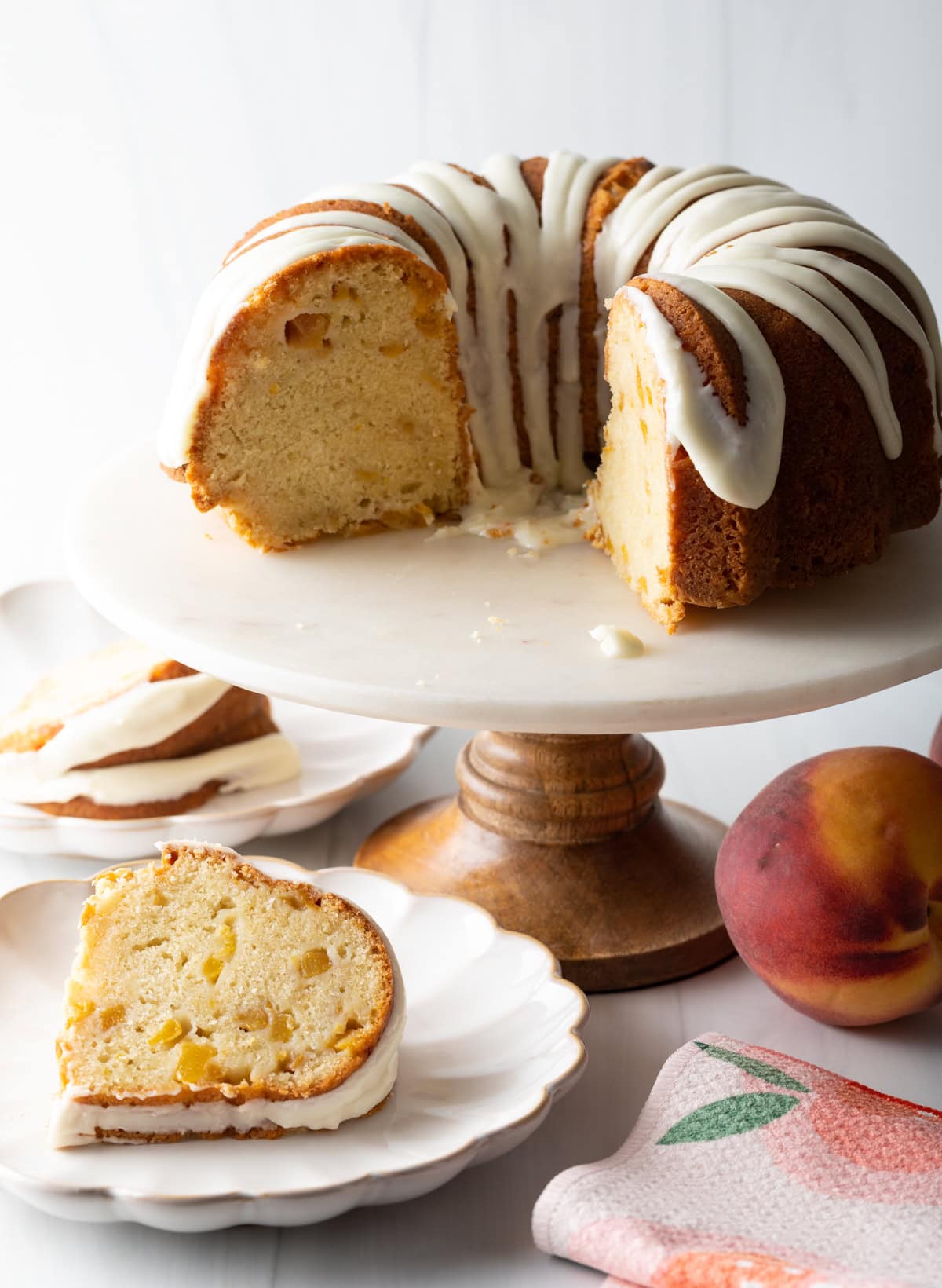 Peach Cake Recipe (Bundt Cake) - A Spicy Perspective