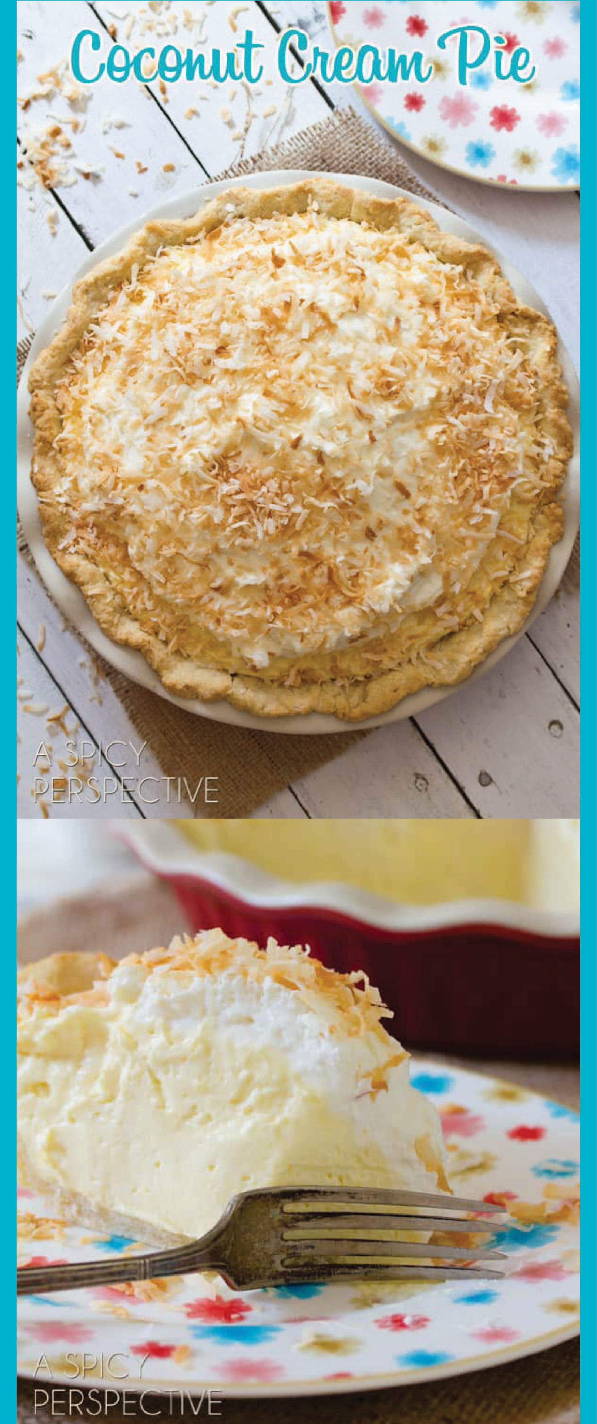 Coconut Pie Recipe (with Cream of Coconut) - A Spicy Perspective