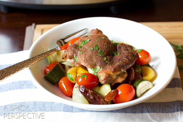 Slow Cooker Chicken {Moroccan Chicken}