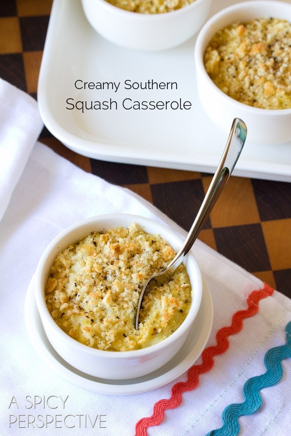 Cheesy Squash Casserole Recipe - A Spicy Perspective
