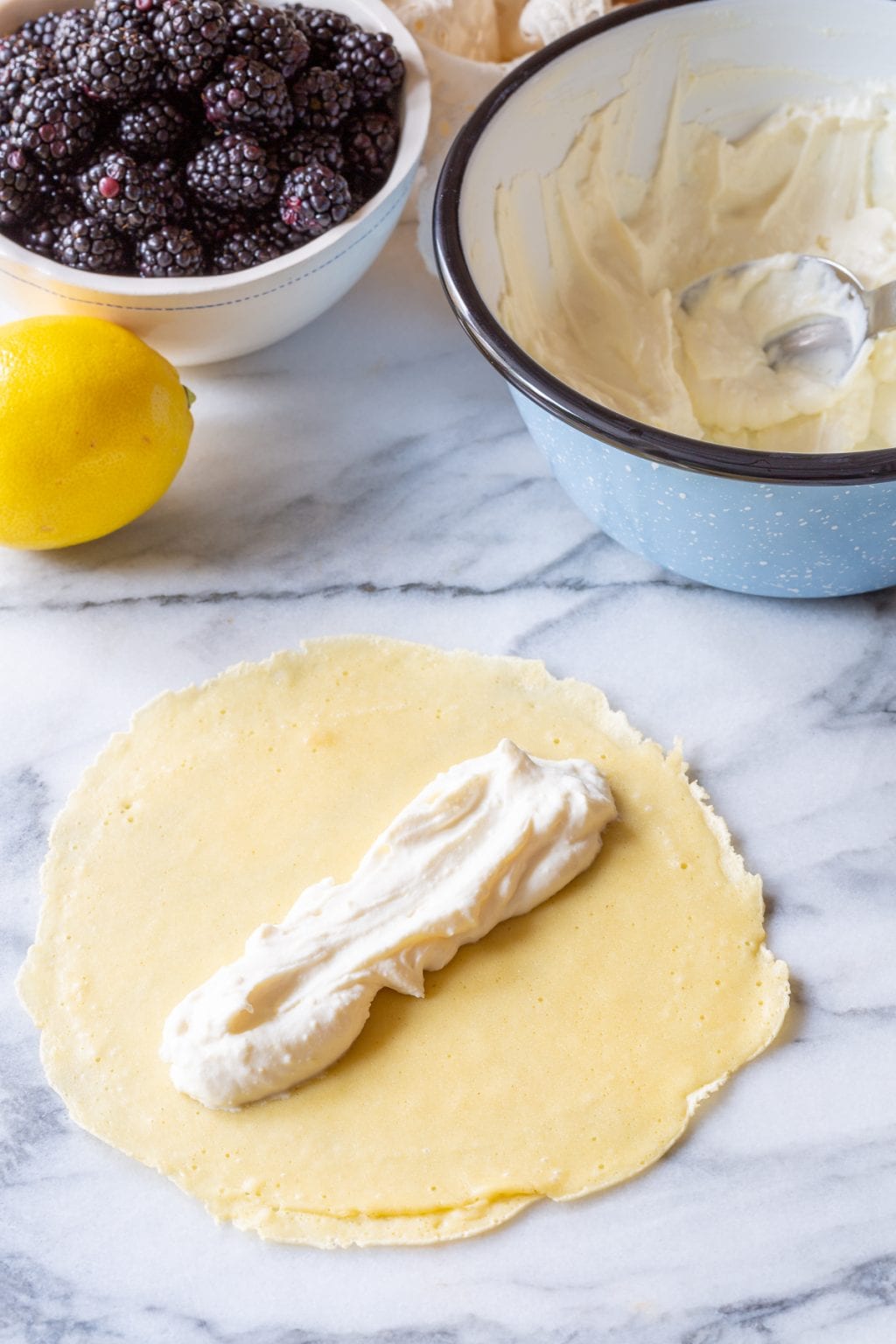 Blintz Pancakes Recipe (with Blackberry Sauce) - A Spicy Perspective