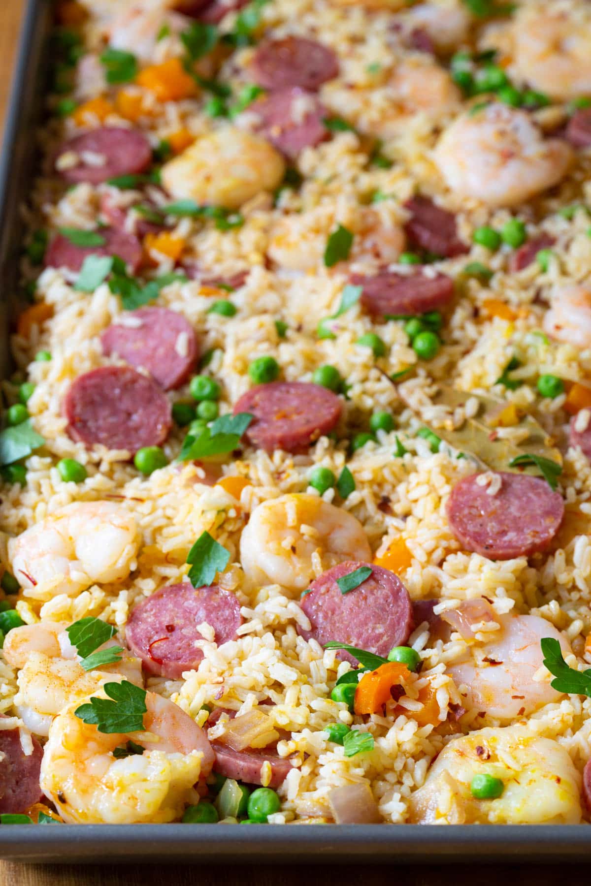 Spanish Paella Sheet Pan Dinner - A Spicy Perspective