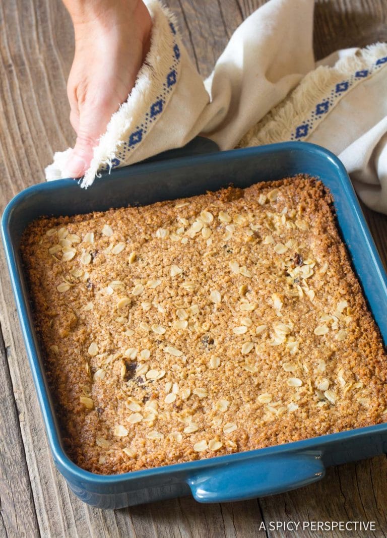 Oatmeal Bars (No Eggs) (Video) - A Spicy Perspective