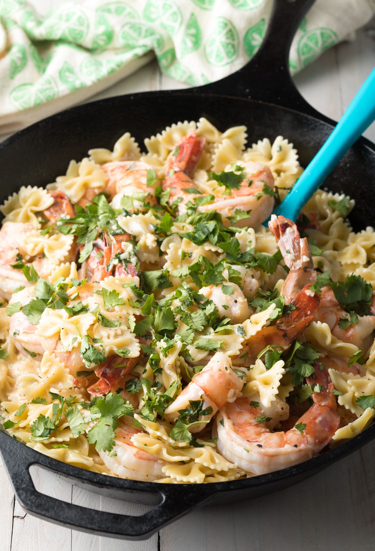 Cilantro Lime Shrimp Pasta (Stovetop or Instant Pot!) - A Spicy Perspective