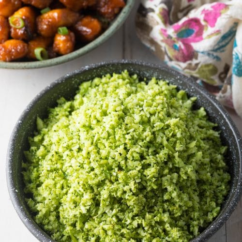 Healthy Broccoli Rice (Recipe + Video) - A Spicy Perspective