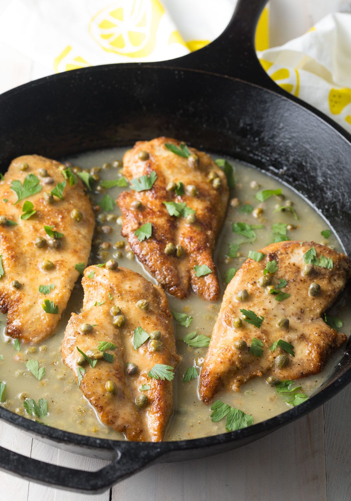 Easy Chicken Piccata Recipe (VIDEO) - A Spicy Perspective