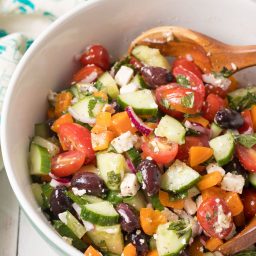 Greek Village Salad (Horiatiki) - A Spicy Perspective