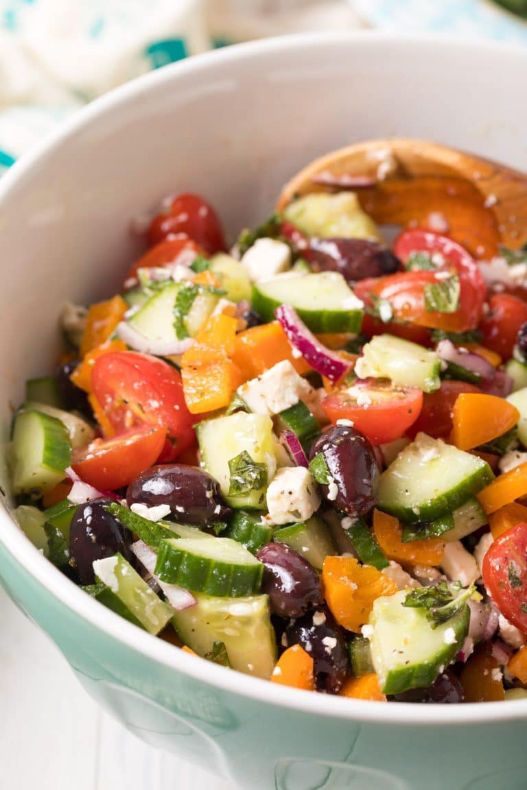 Greek Village Salad (Horiatiki) - A Spicy Perspective