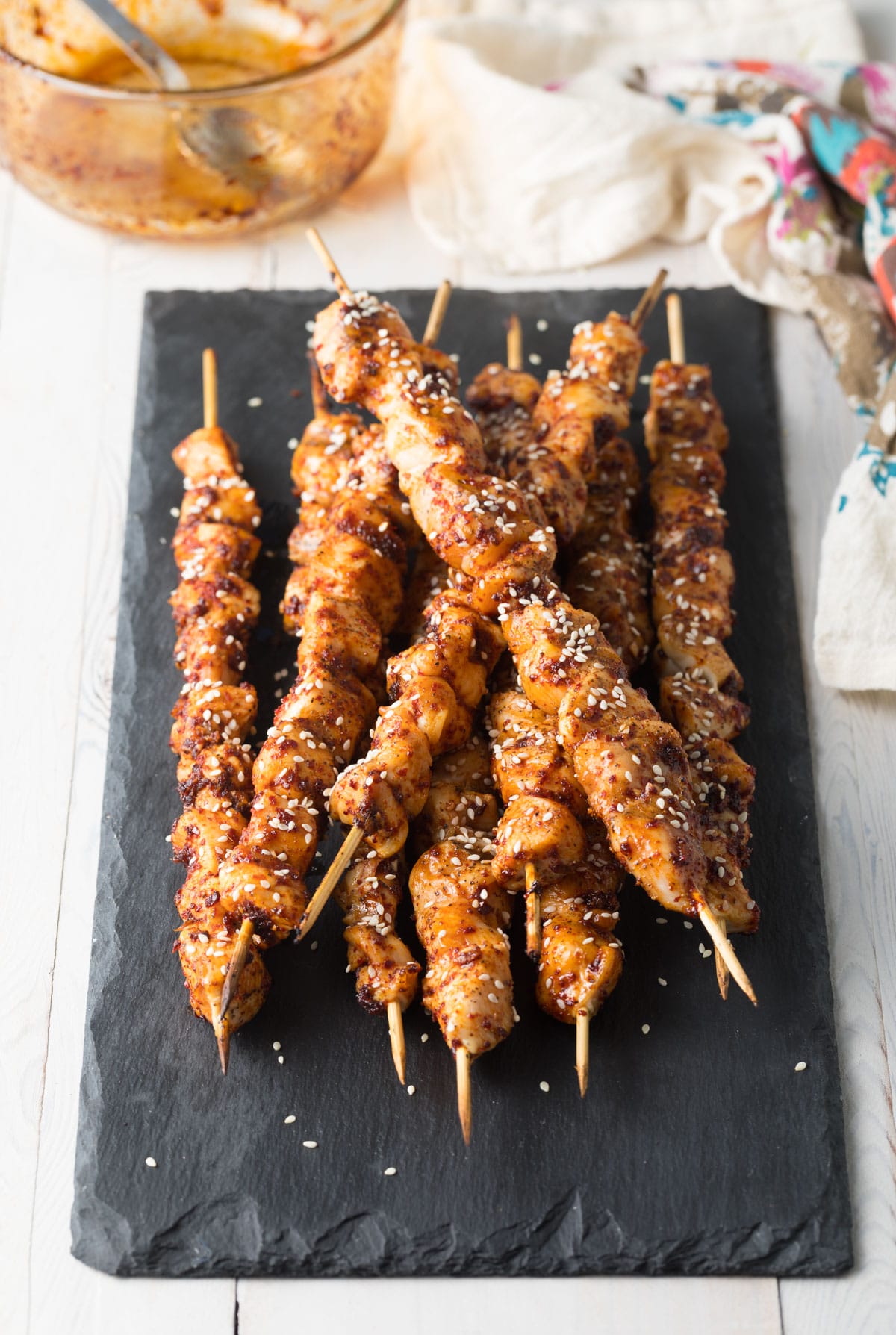 Korean Chicken Skewers Recipe - A Spicy Perspective