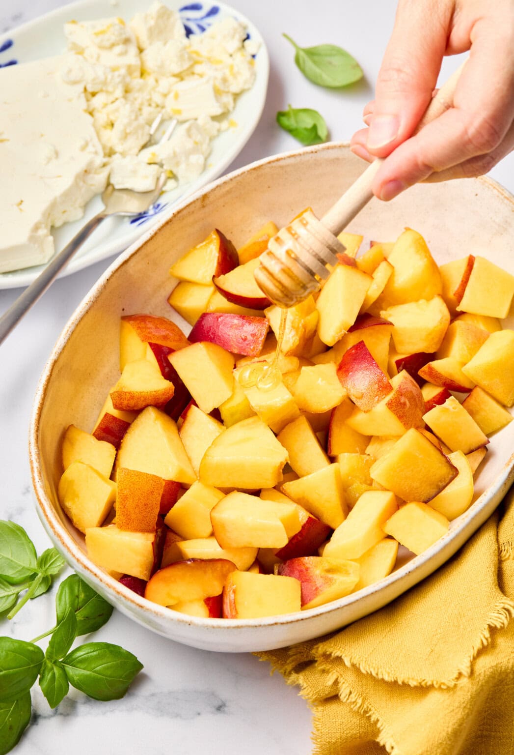 Peach Salad Recipe with Basil - A Spicy Perspective