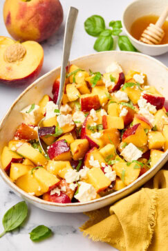 Peach Salad Recipe with Basil - A Spicy Perspective