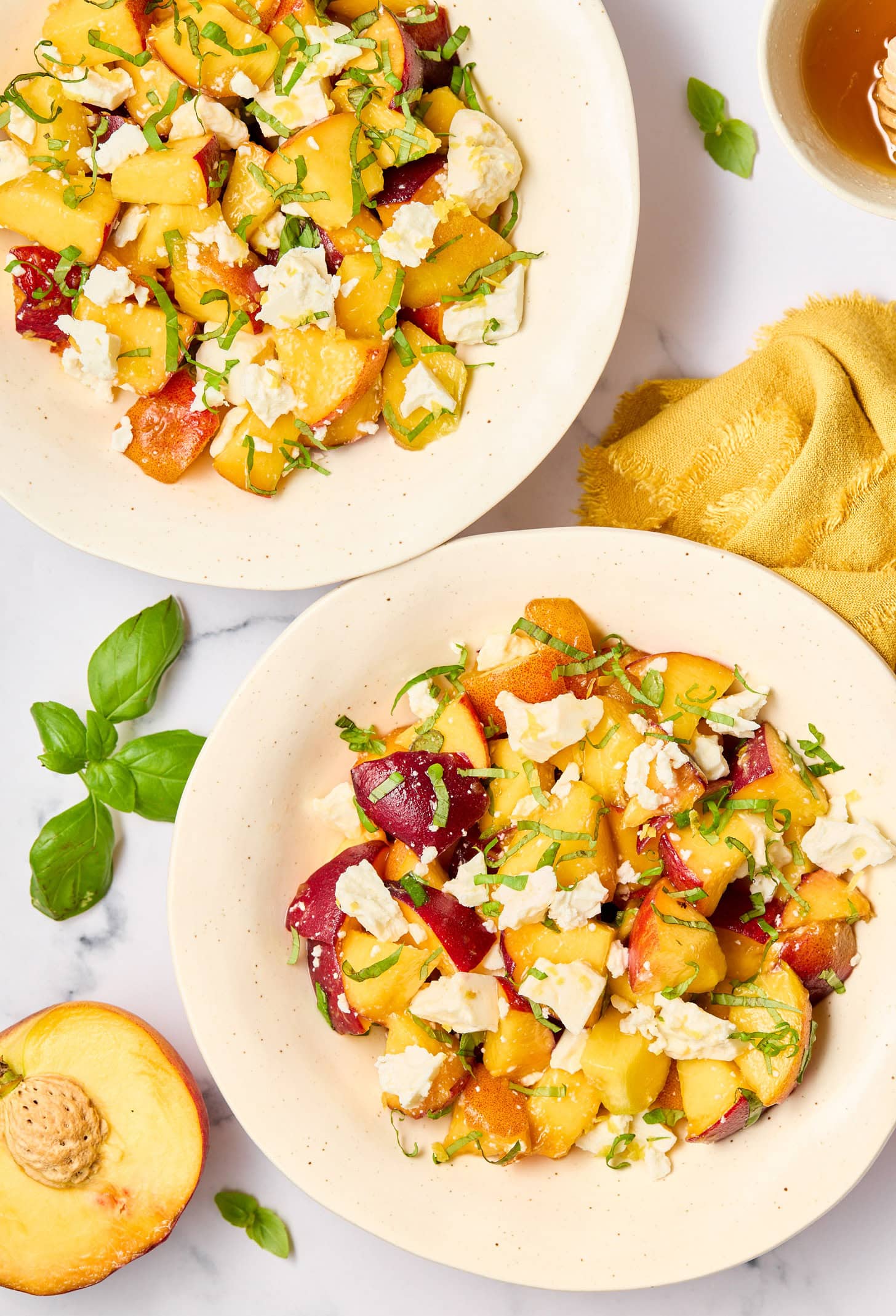Peach Salad Recipe with Basil - A Spicy Perspective