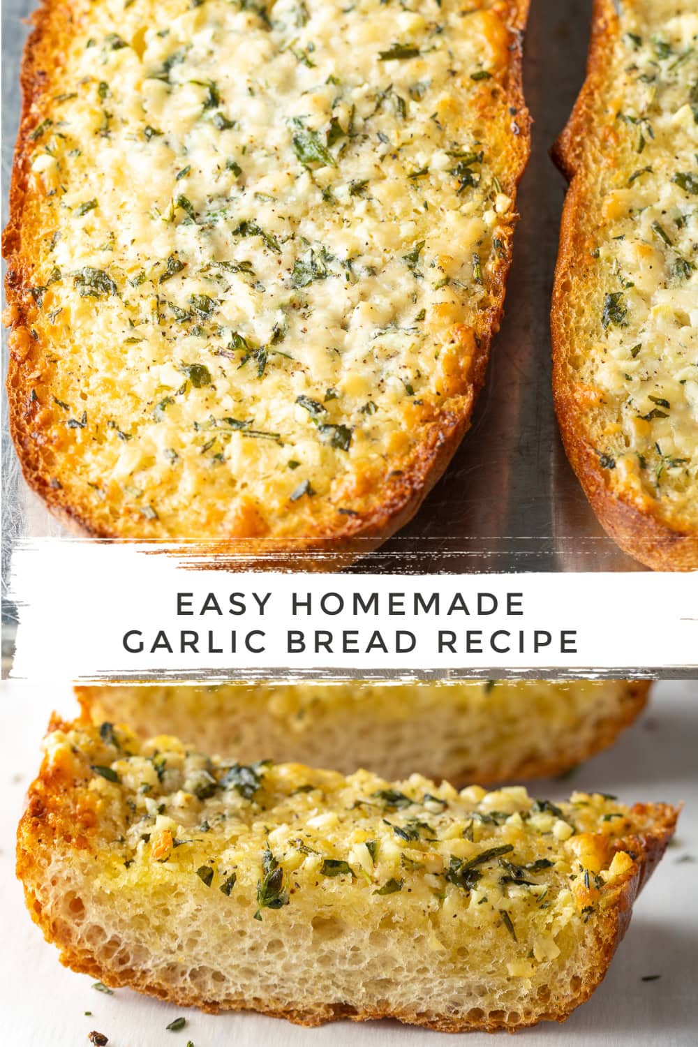 Easy Garlic Bread (VIDEO) - A Spicy Perspective