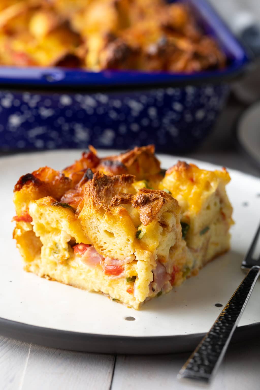 Strata Recipe (Breakfast Casserole) - A Spicy Perspective