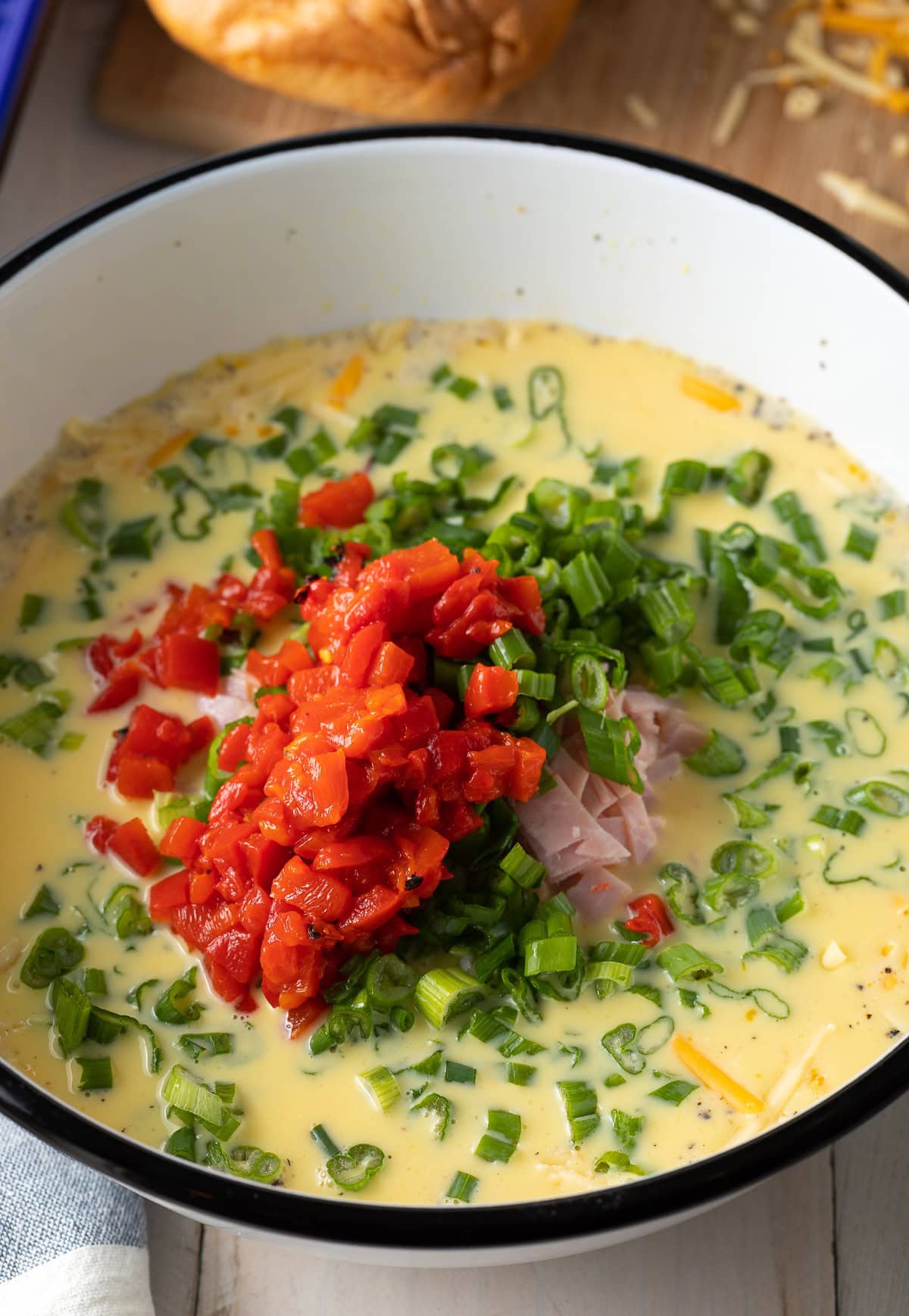 Strata Recipe (Breakfast Casserole) - A Spicy Perspective