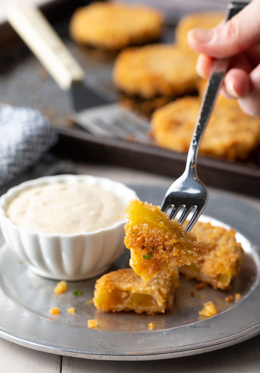 Fried Green Tomatoes Recipe (Baked) - A Spicy Perspective