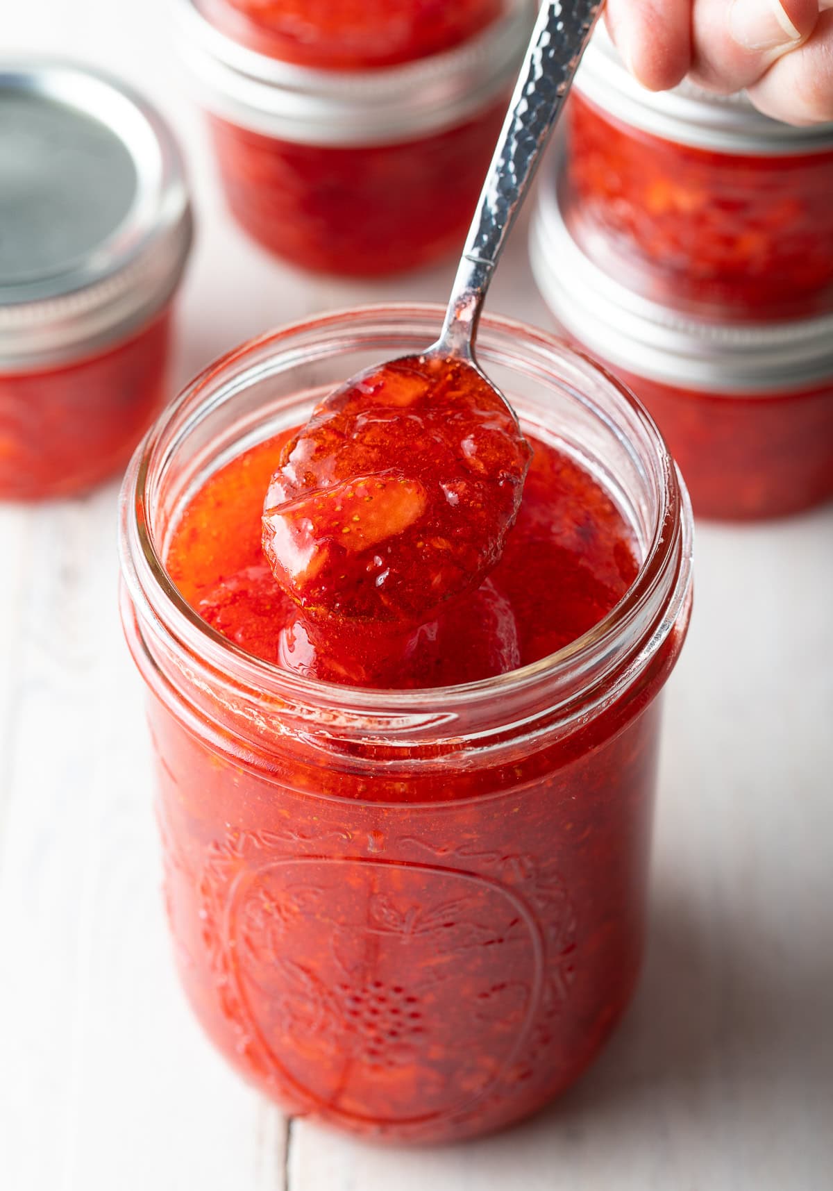 Best Easy Freezer Jam Strawberry Peach A Spicy Perspective