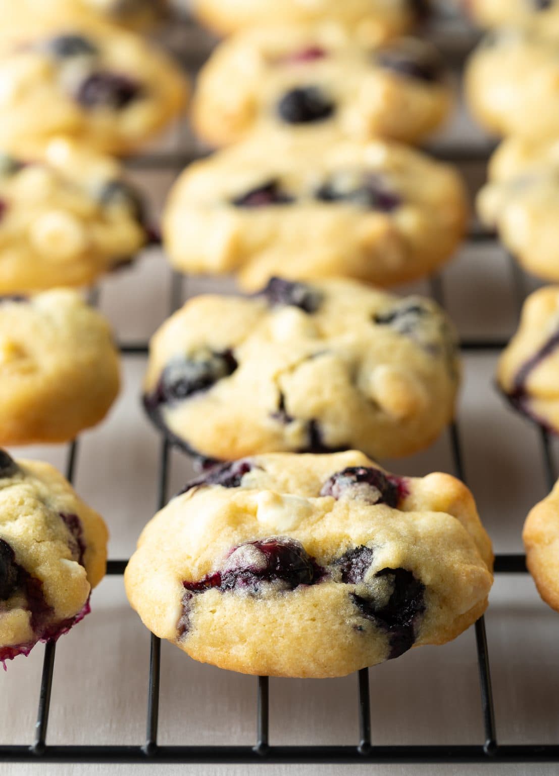 Blueberry White Chocolate Chip Cookies - A Spicy Perspective