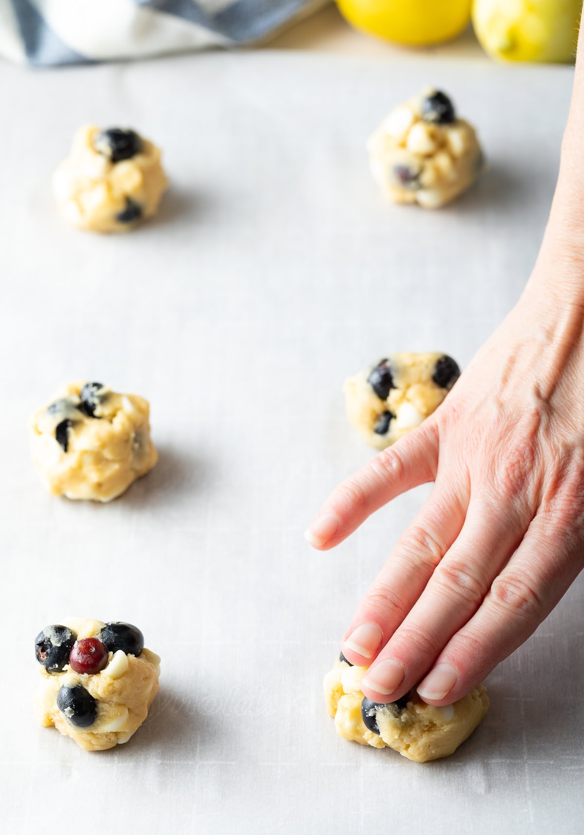 Blueberry White Chocolate Chip Cookies - A Spicy Perspective