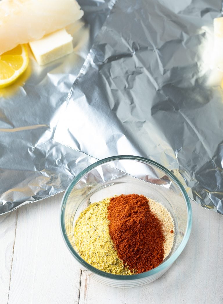 Lemon Pepper Grilled Cod in Foil - A Spicy Perspective