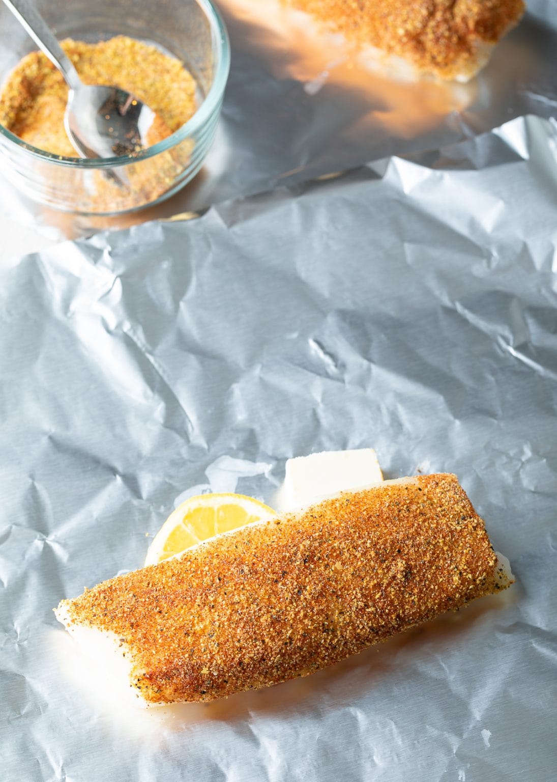 Lemon Pepper Grilled Cod in Foil - A Spicy Perspective