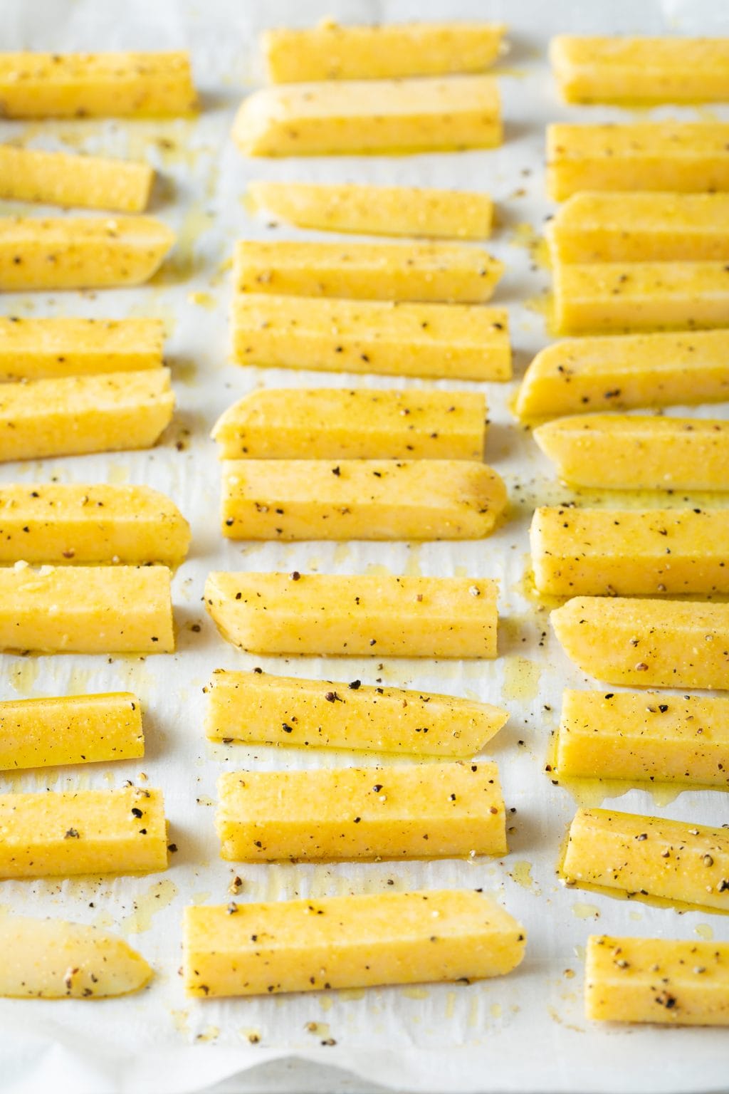 Baked Crispy Polenta Fries Recipe - A Spicy Perspective