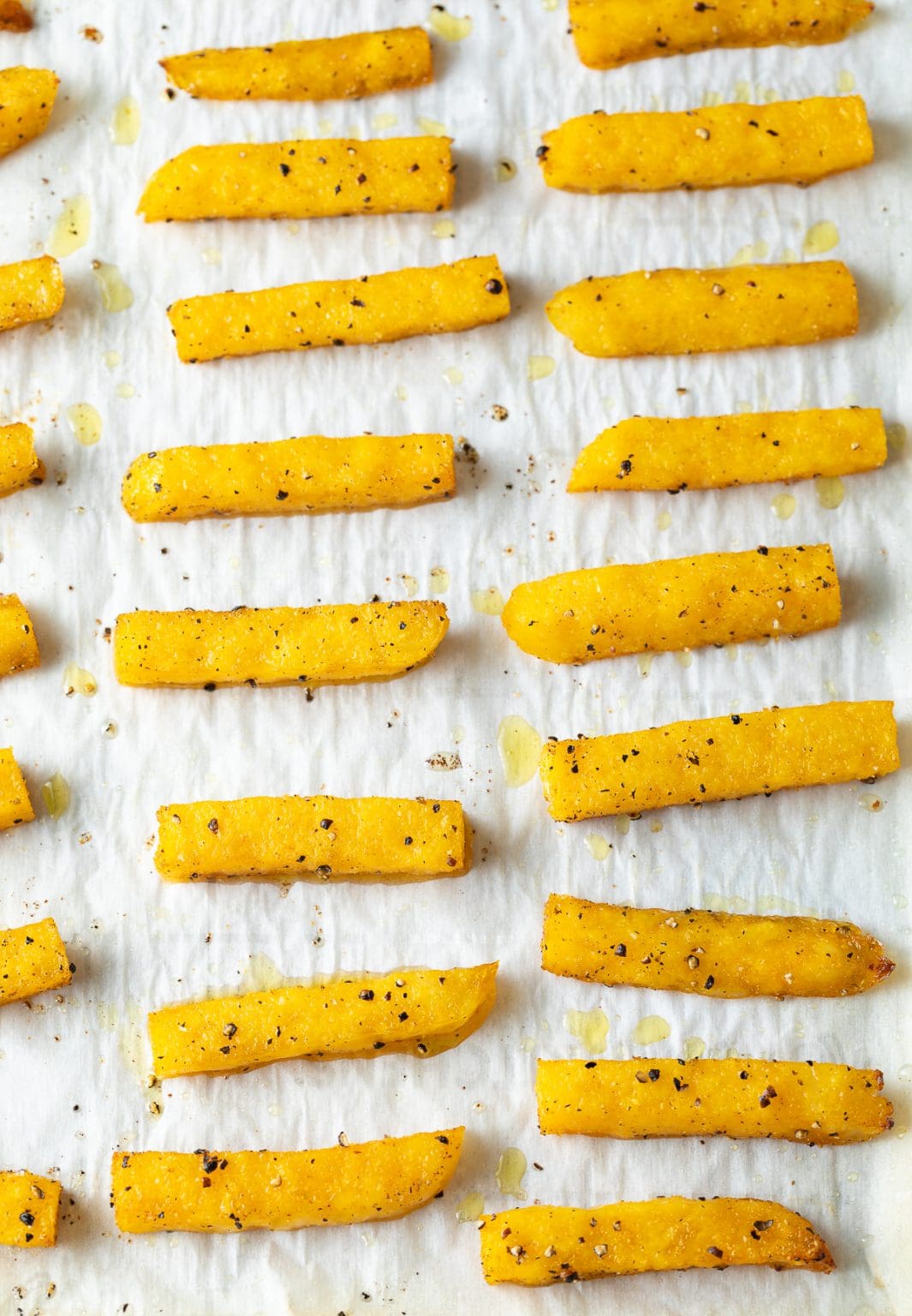 Baked Crispy Polenta Fries Recipe - A Spicy Perspective