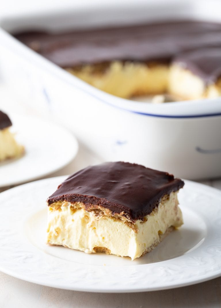 Eclair Cake with Chocolate Ganache - A Spicy Perspective