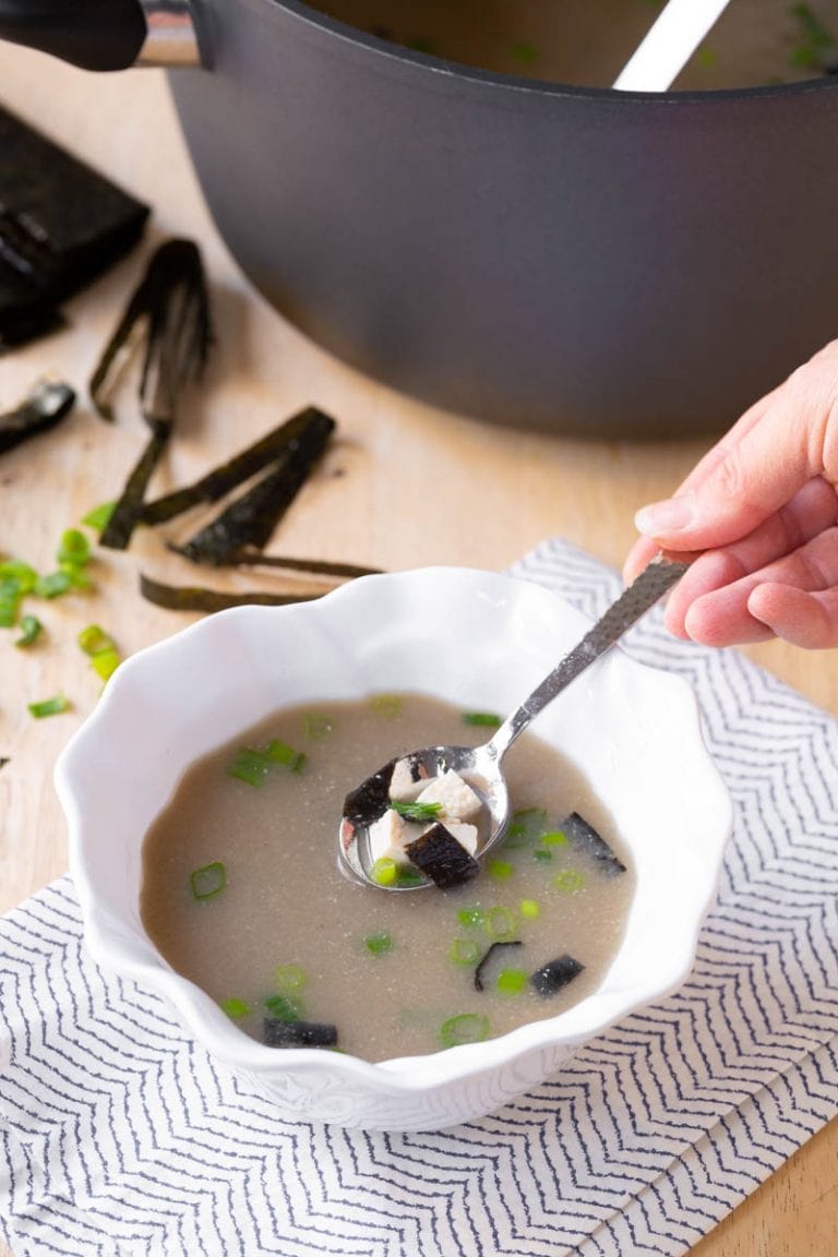 5-Minute Miso Soup Recipe Recipe (VIDEO) - A Spicy Perspective
