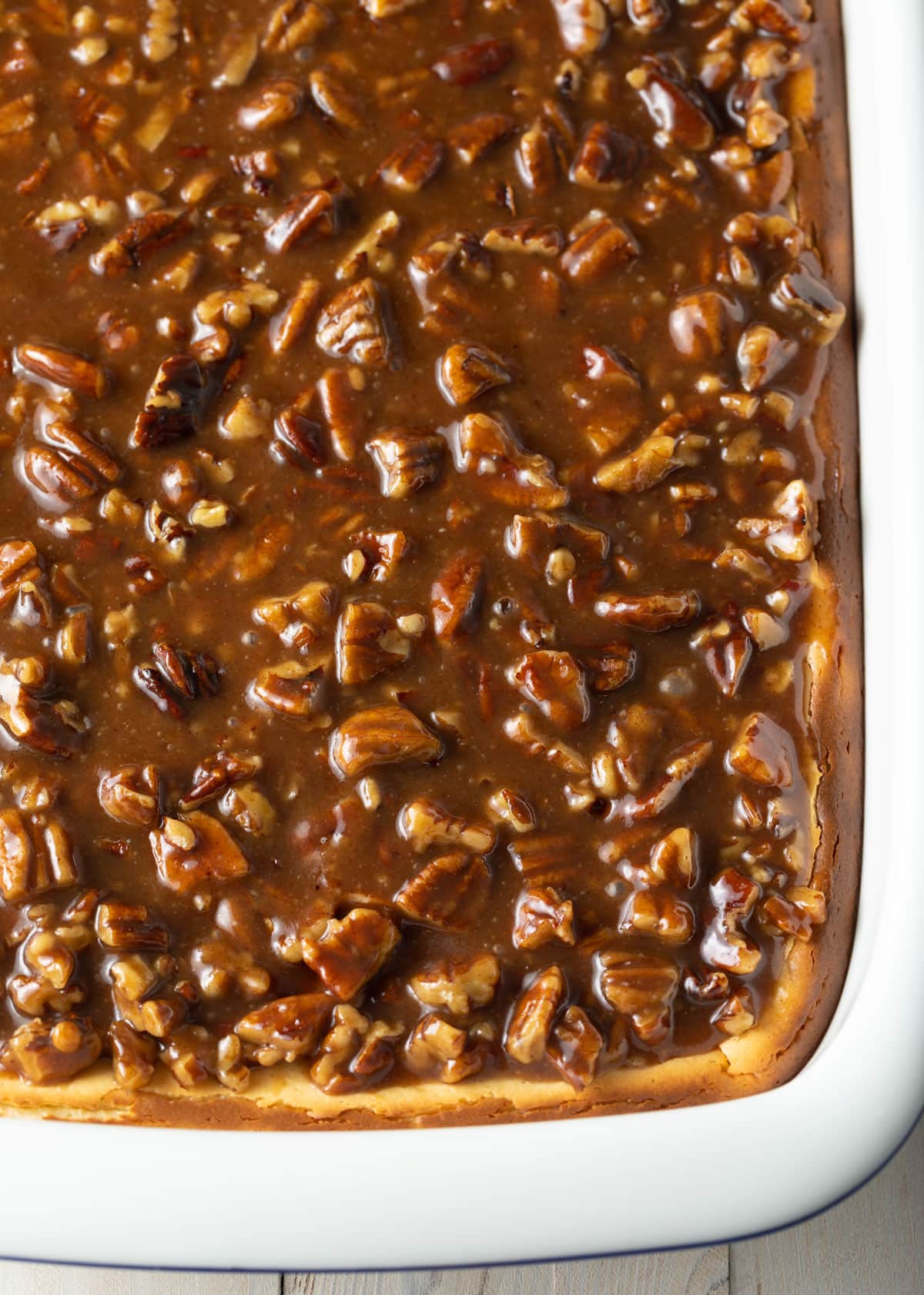 Receta de tarta de queso con pacana (¡barras o tarta!) | Reef Recovery