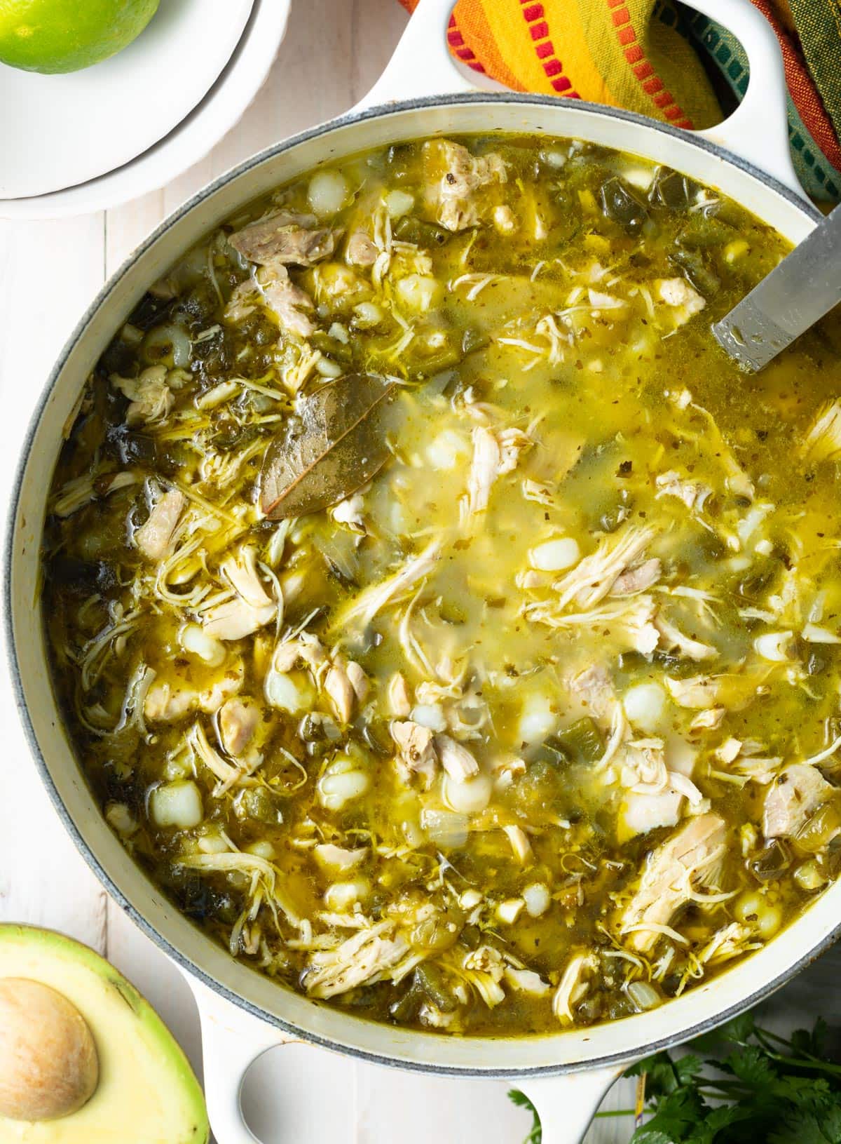 Pozole Verde de Pollo (VIDEO) - A Spicy Perspective