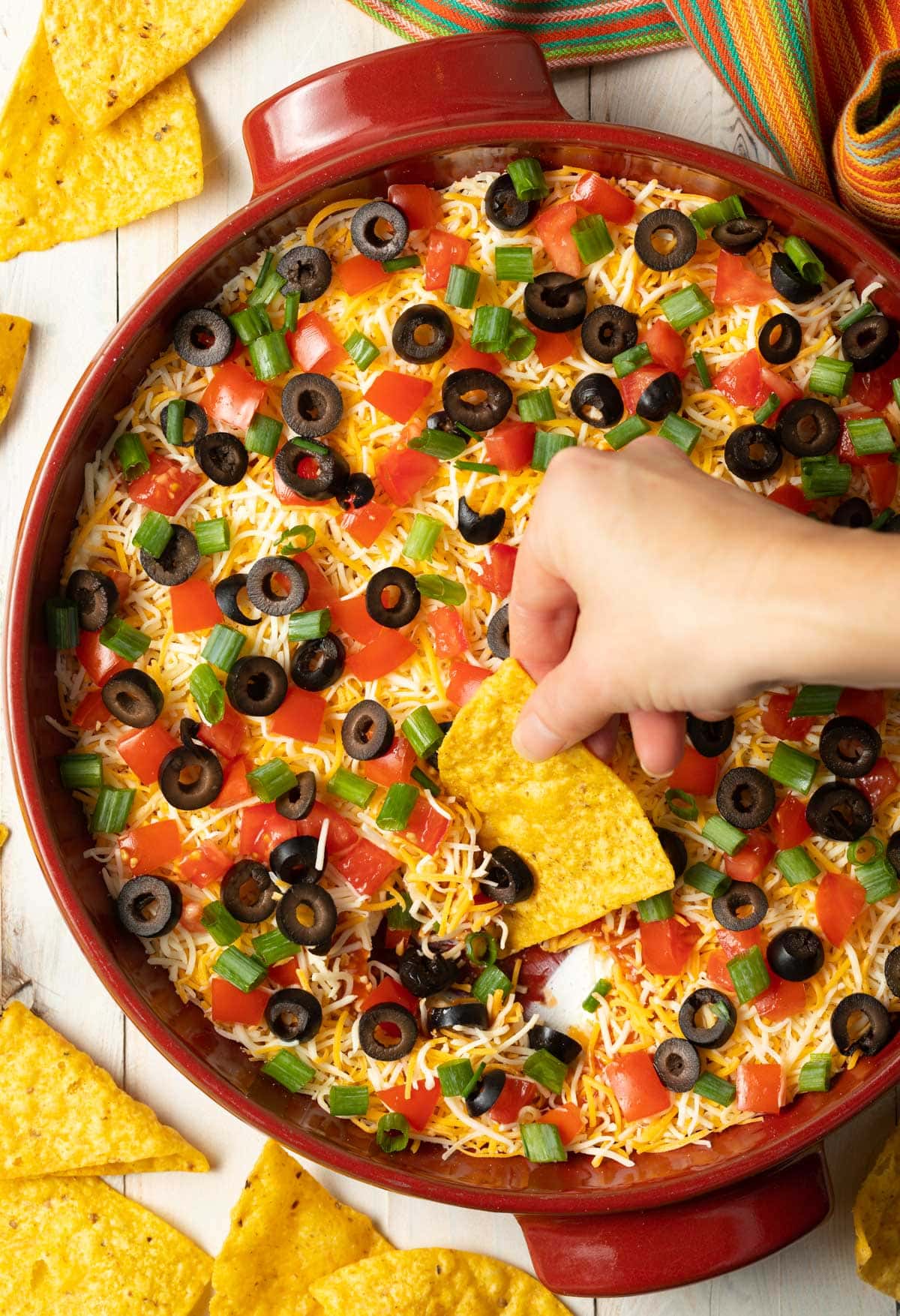 Taco Dip With Refried Beans