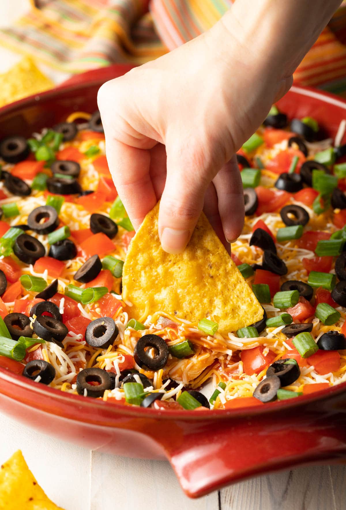 Retro Taco Pizza (Layered Taco Dip) - A Spicy Perspective