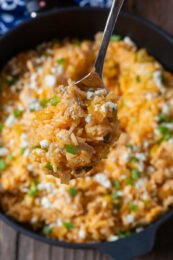 Buffalo Chicken Casserole (Chicken and Rice Recipe) A Spicy Perspective