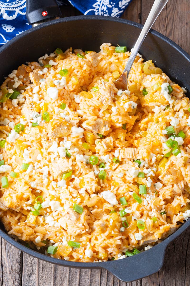 Buffalo Chicken Casserole (Chicken and Rice Recipe) A Spicy Perspective