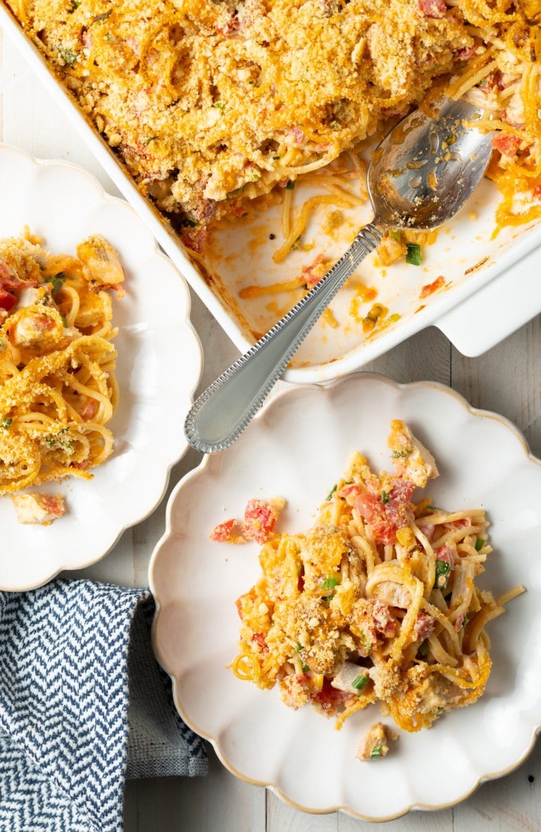 Cheesy Chicken Spaghetti with Rotel - A Spicy Perspective