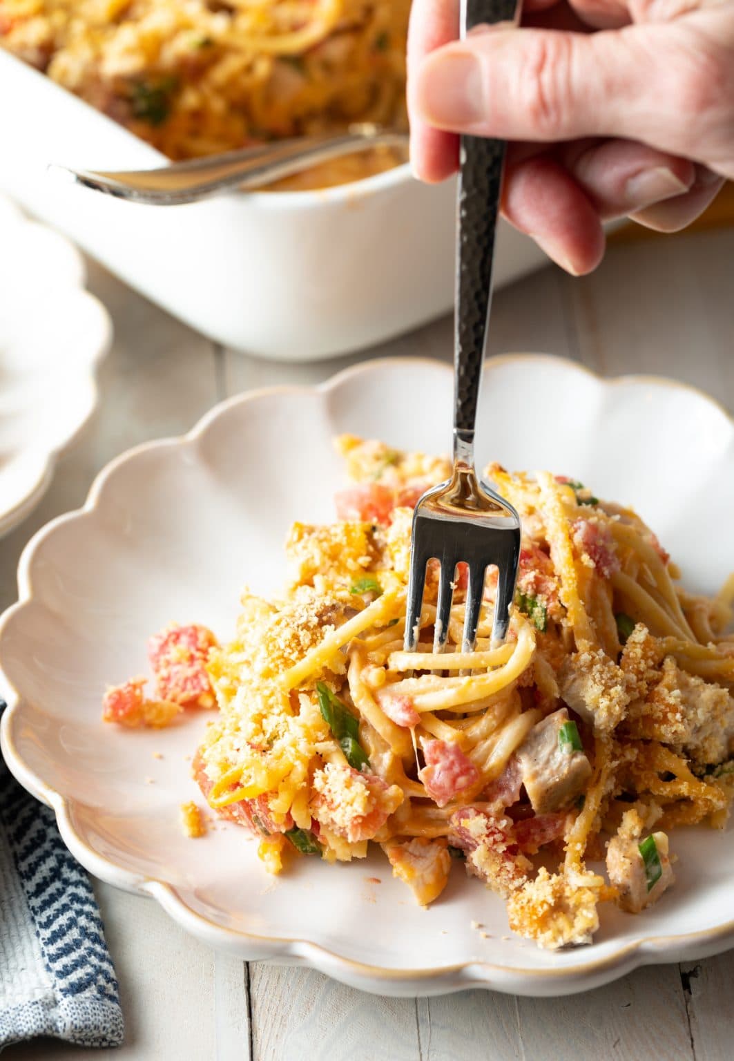 Cheesy Chicken Spaghetti with Rotel - A Spicy Perspective