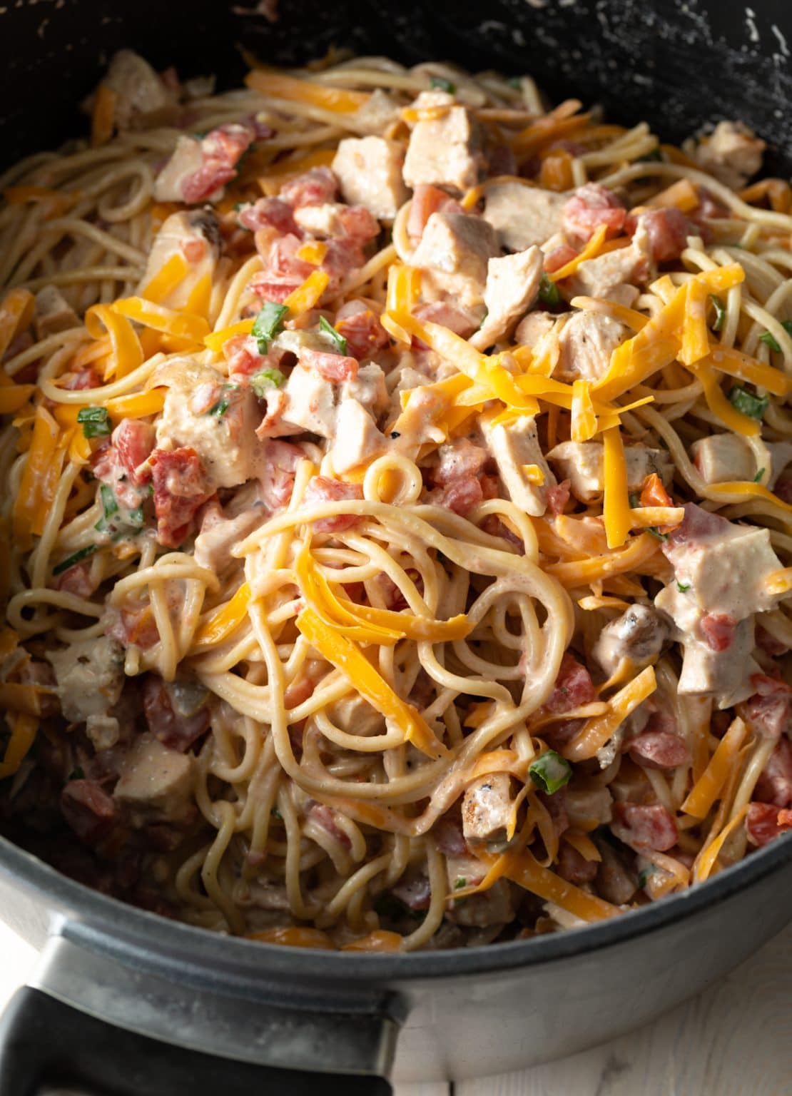 Cheesy Chicken Spaghetti with Rotel - A Spicy Perspective
