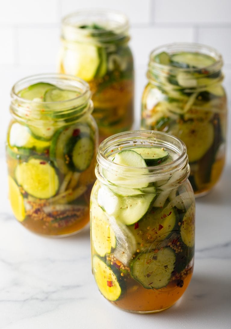 Refrigerator Bread and Butter Pickles Recipe (Homemade Sweet Pickles ...