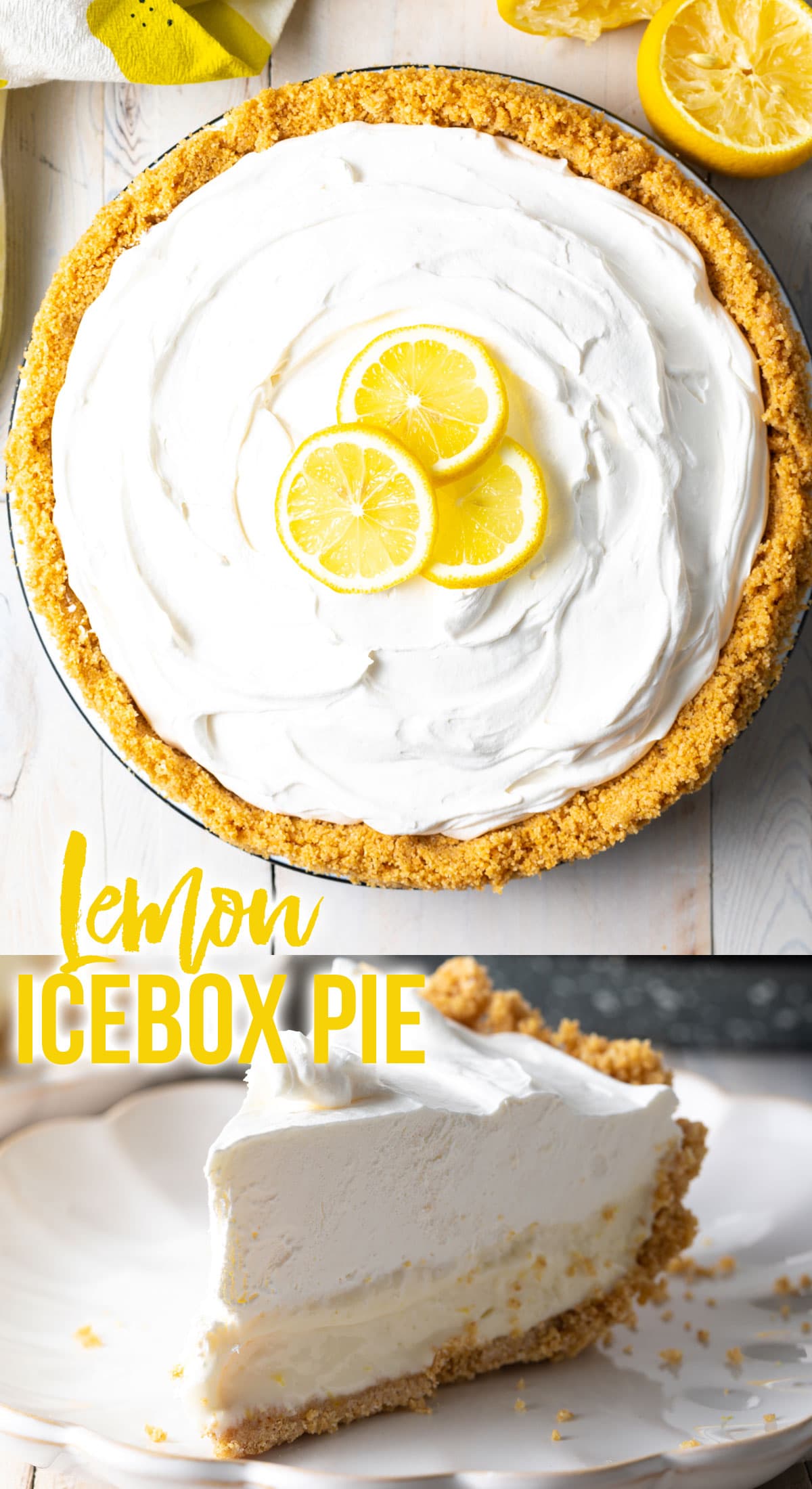 No-Bake Lemon Icebox Pie Recipe (VIDEO) - A Spicy Perspective
