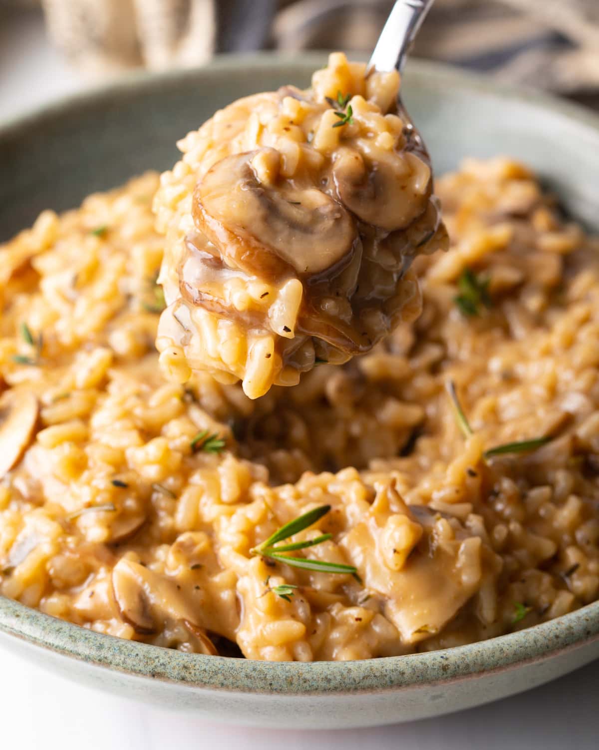 Instant Pot Mushroom Risotto - A Spicy Perspective