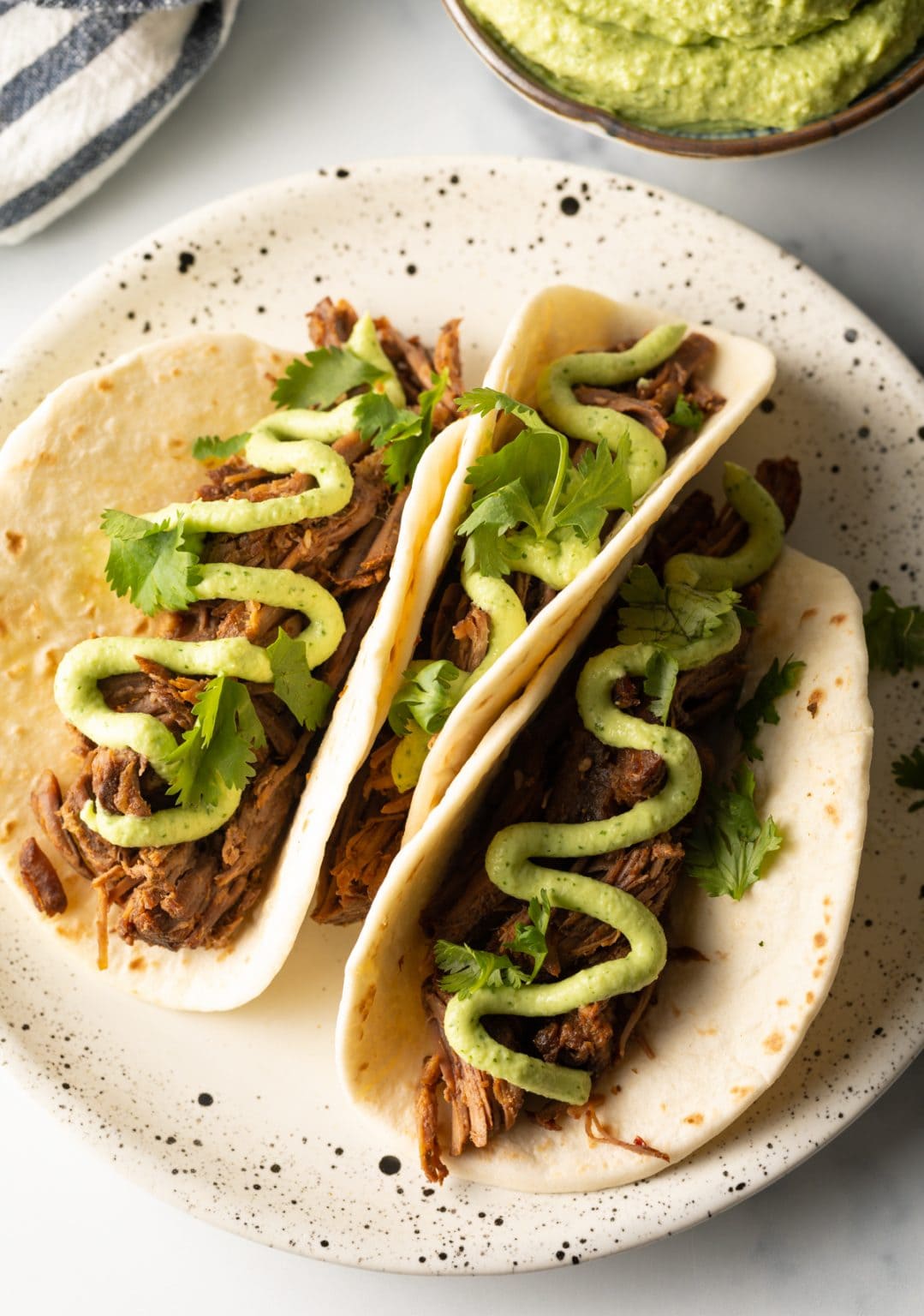 Avocado Crema Recipe (Avocado Sauce for Tacos) - A Spicy Perspective