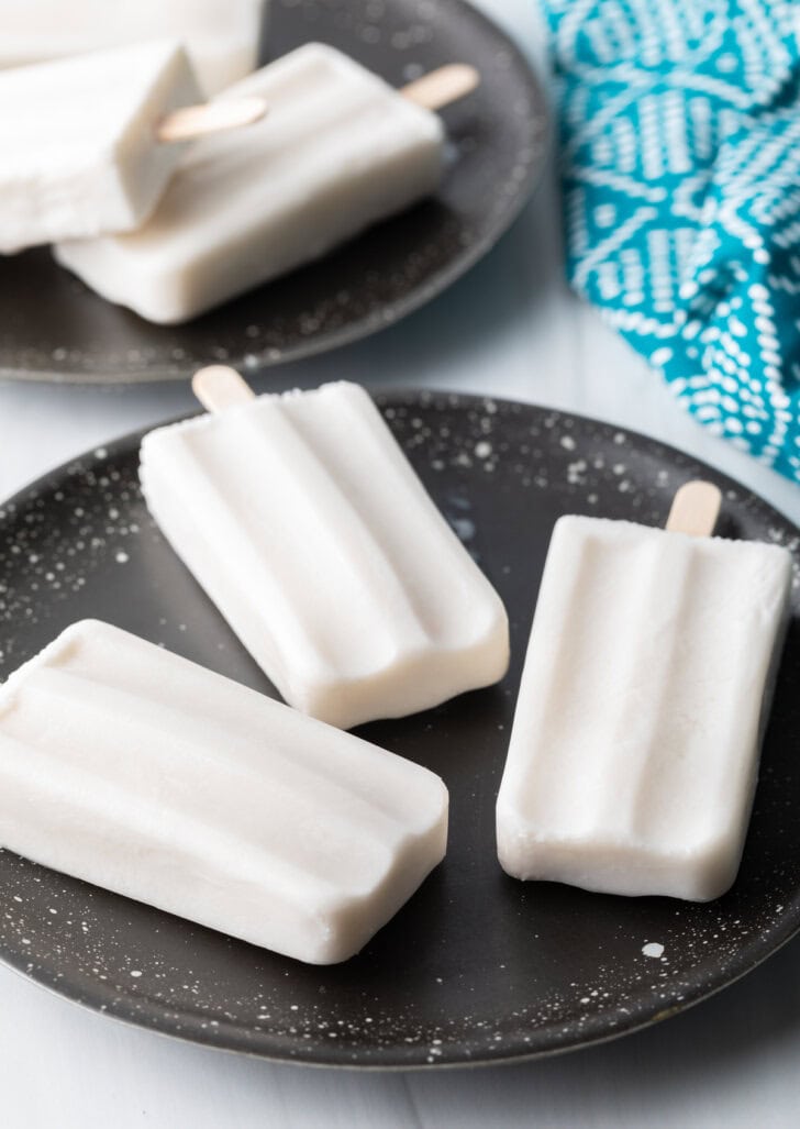 Coconut Popsicles (Dairy Free) - A Spicy Perspective