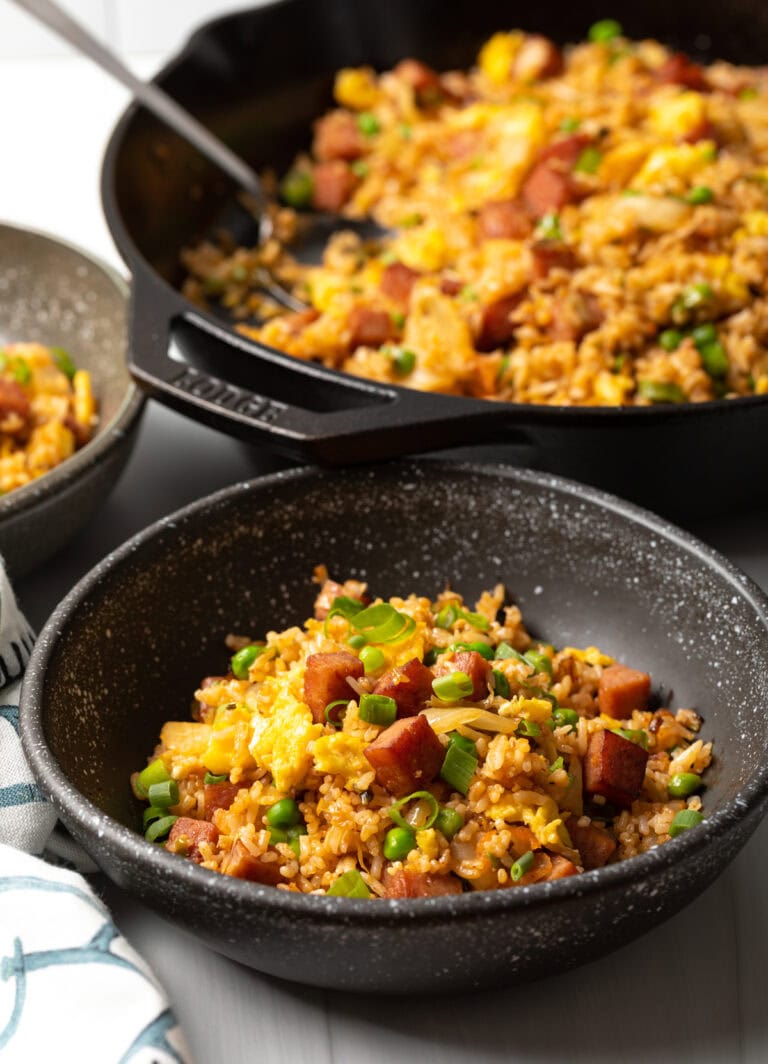 Hawaiian Fried Rice with Kimchi - A Spicy Perspective