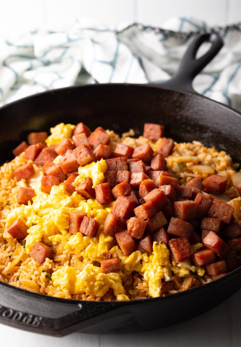 Hawaiian Fried Rice with Kimchi - A Spicy Perspective