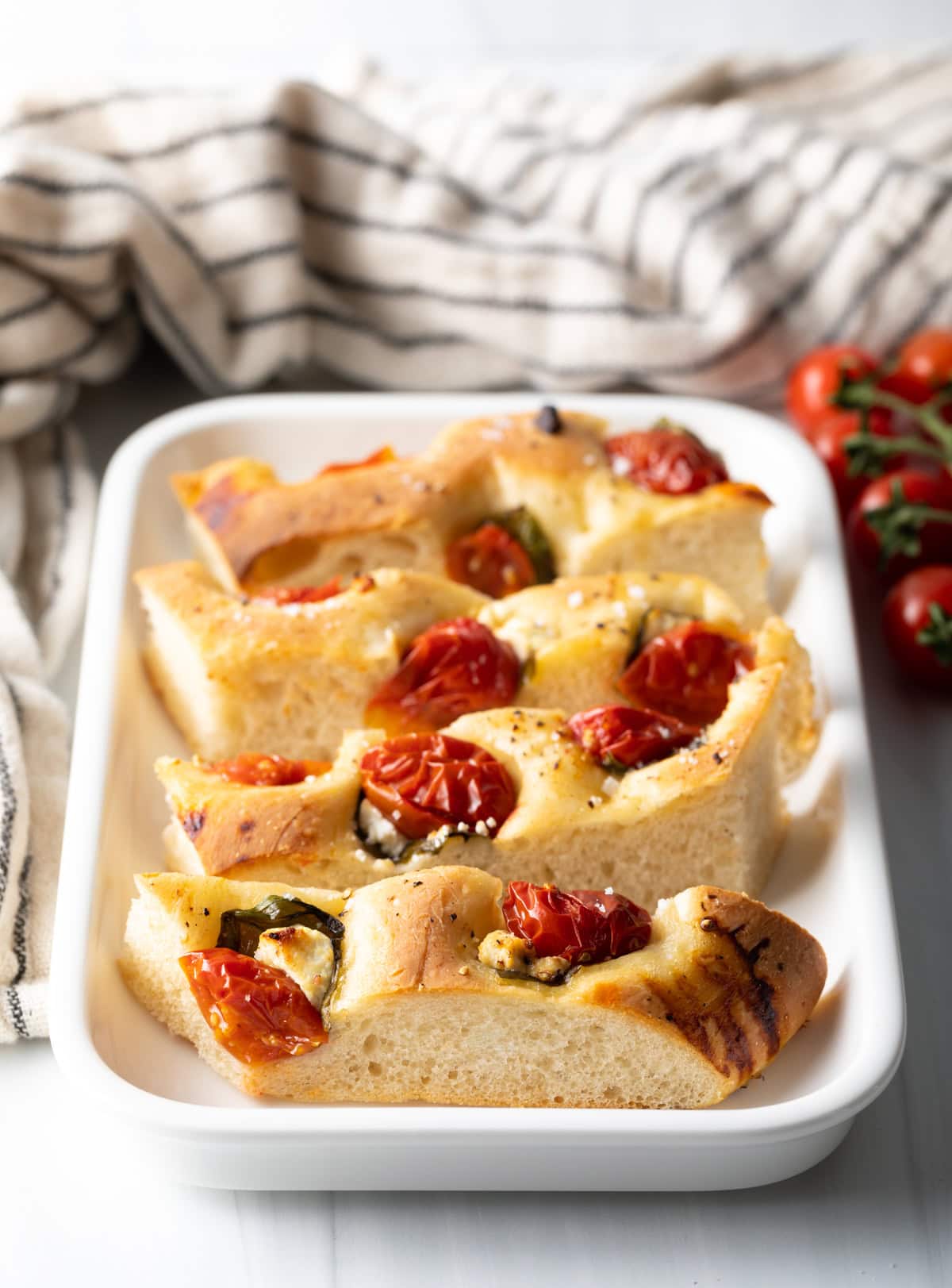 Tomato Basil Focaccia Bread - A Spicy Perspective